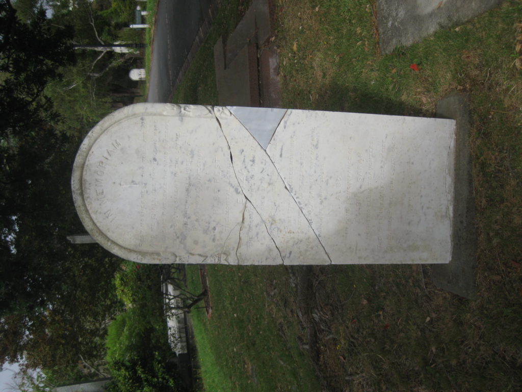 Details for MUNRO Ellen - The Friends of Bolton Street Cemetery Inc