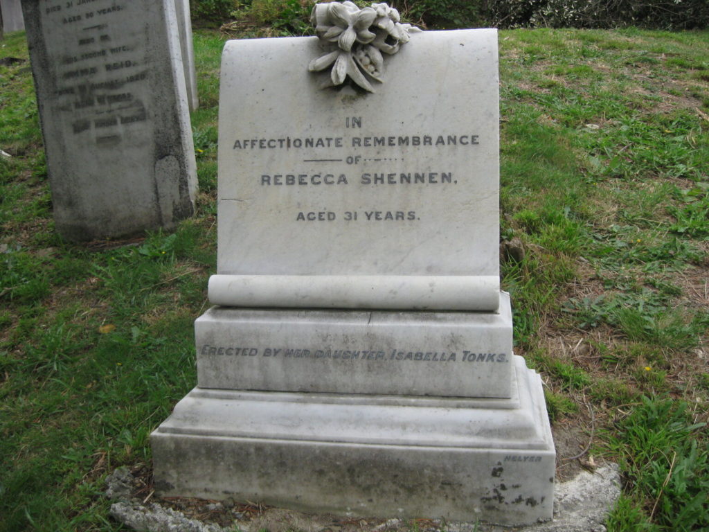 Details for SHENNEN Rebecca Sarah - The Friends of Bolton Street ...