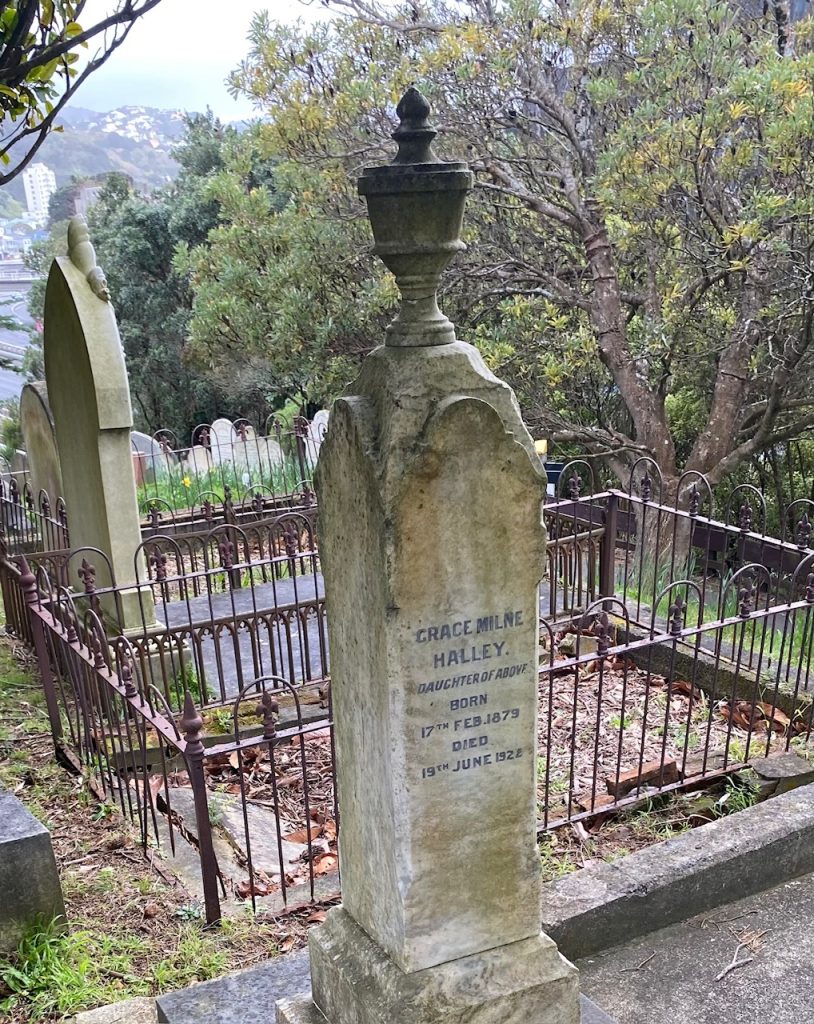 Details for HALLEY Grace Milne - The Friends of Bolton Street Cemetery Inc